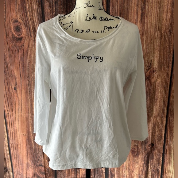 Prospirit | Tops | Prospirit Xxl White Shirt Simplify | Poshmark